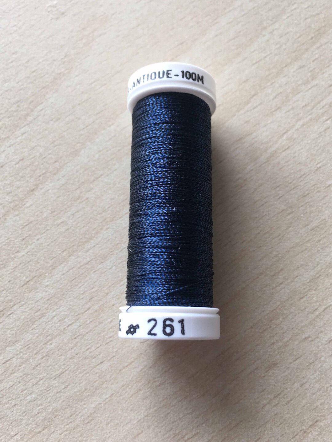 Classic Antique Silkworm Metallic Thread Spool 261 Navy Blue - Etsy