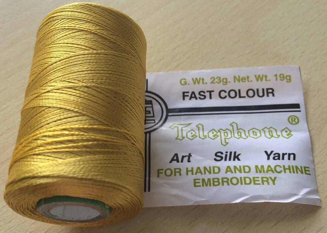 Rayon/artificial Silk Thread 142 Mustard - Etsy