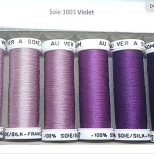 Pack of Silk Thread 1003 Shade Purple - Etsy