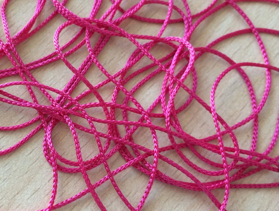 Cuerda muy fina 1 mm color fucsia 171 - Etsy España
