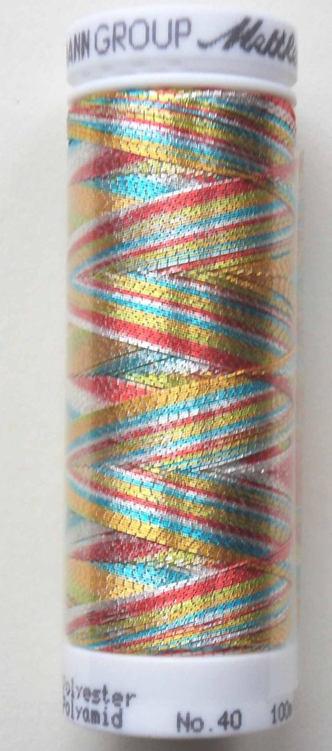 Mettler 2004 Multi-colored Metallic Thread in Gold, Silver, Blue, Red ...