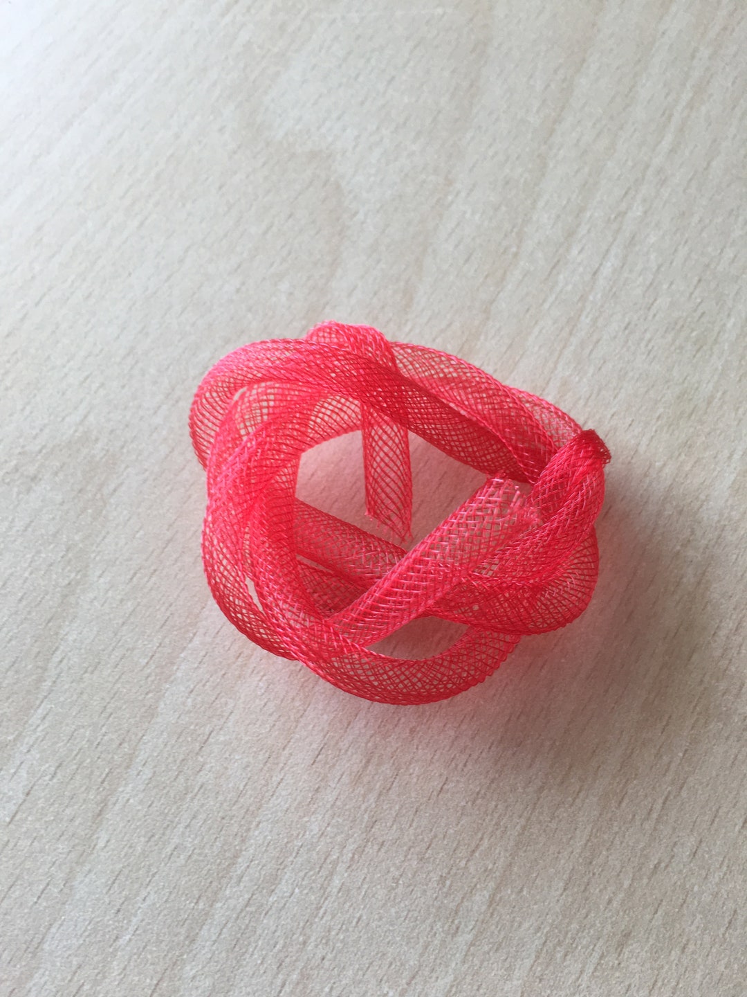 6 Mm Red Tubular Mesh Ribbon - Etsy