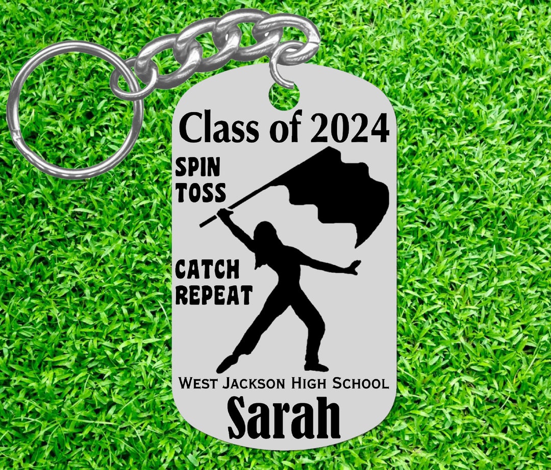 COLOR GUARD Keychain Gift, Personalized FREE With Name Custom Made ...