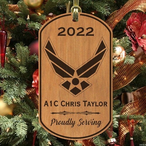 3D Air Force Logo Christmas Ornament - Etsy