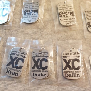 CROSS COUNTRY Runner Keychain, Grad Gift, Personalized Free With Name ...