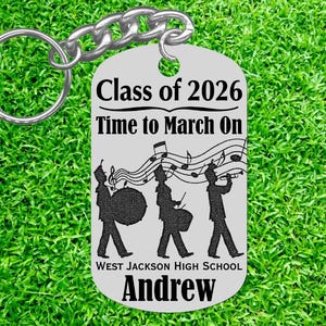 Marching Band Senior Keychain – Class of 2026 – Custom School Keepsake ...