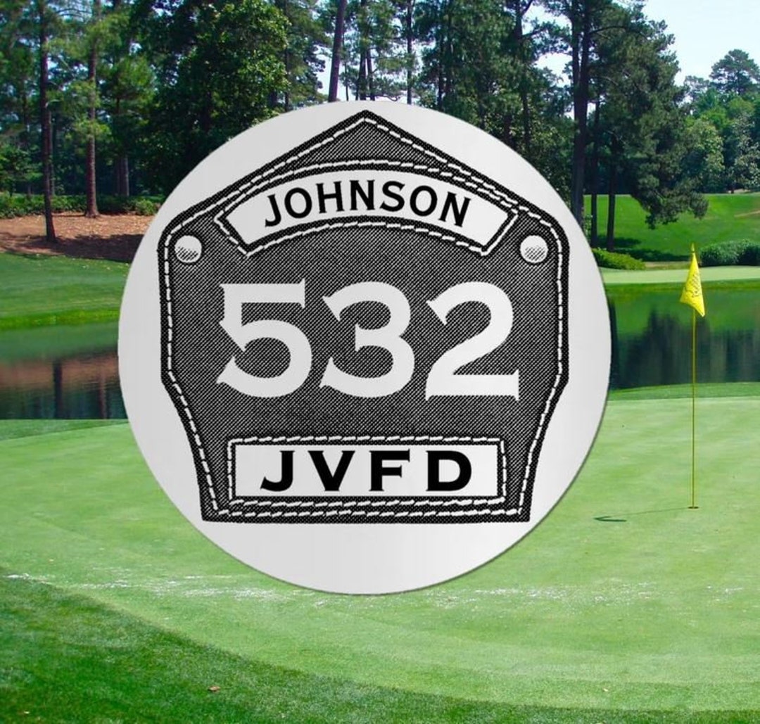 Firefighter Golf Ball Marker Gift, Personalized FREE! Stainless Steel ...