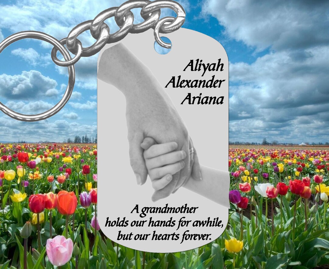 Grandmother Keychain Gift. Personalized FREE With All the Grandkids ...