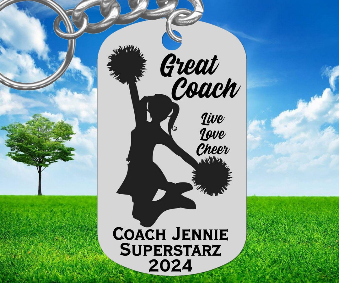 CHEER Coach Gift, Personalized FREE With Names and Team, Custom Made ...