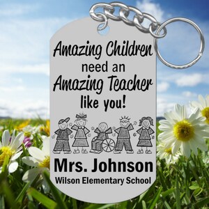 Special Education Teacher Keychain, Personalized W' NAME! Great Gift ...
