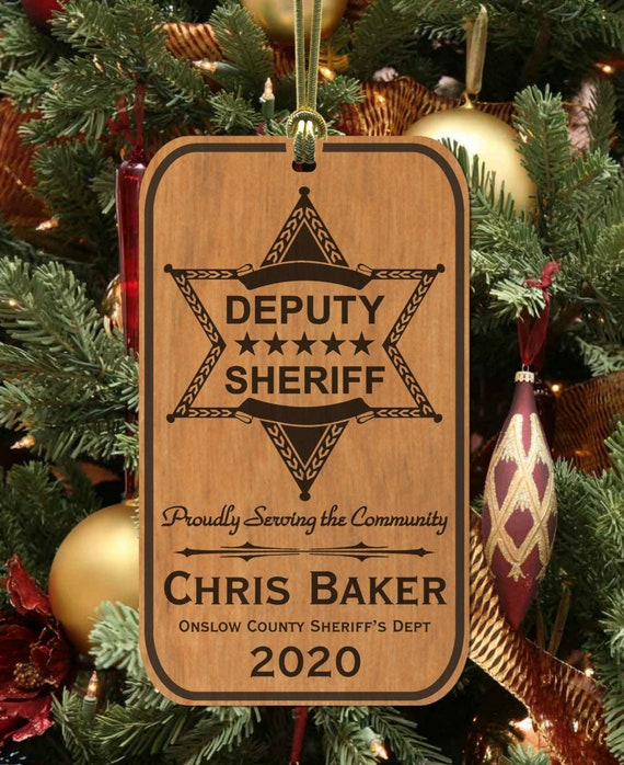 Proud Deputy Sheriff Christmas Ornament Gift Personalized | Etsy