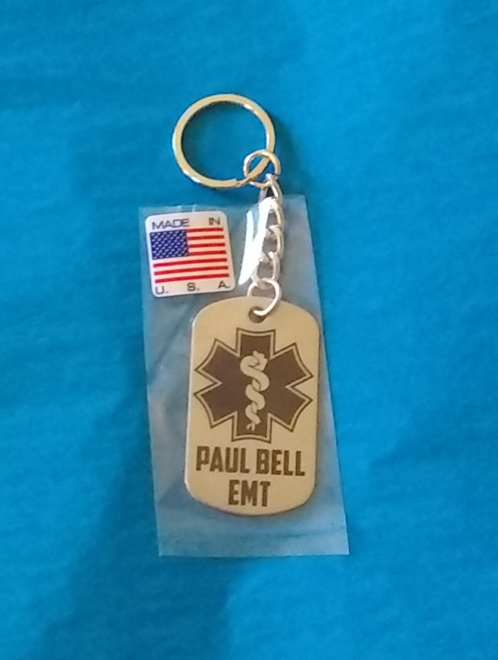 EMT or Paramedic Keychain with EMS Prayer Great Gift | Etsy