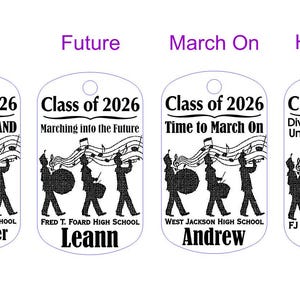 Marching Band Senior Keychain – Class of 2026 – Custom School Keepsake ...