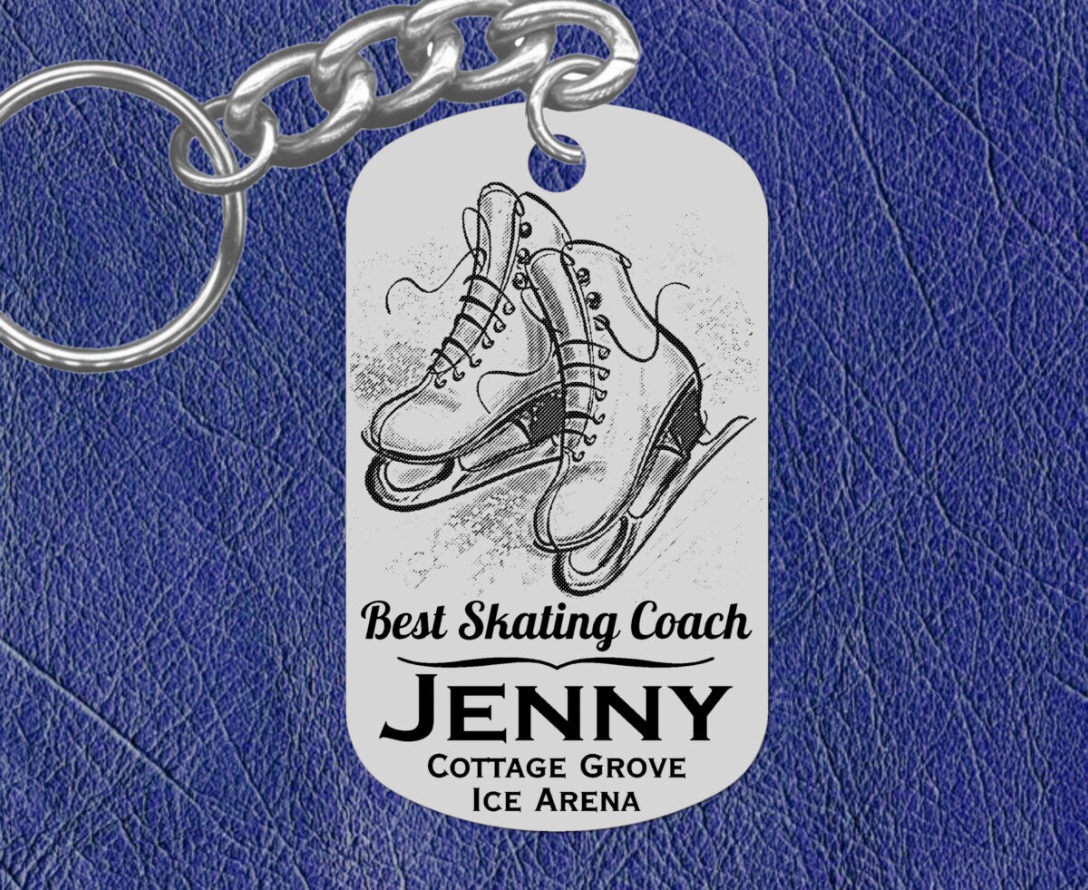 Ice Skate Coach Gift, Personalized FREE With Name and Team, Custom Made ...