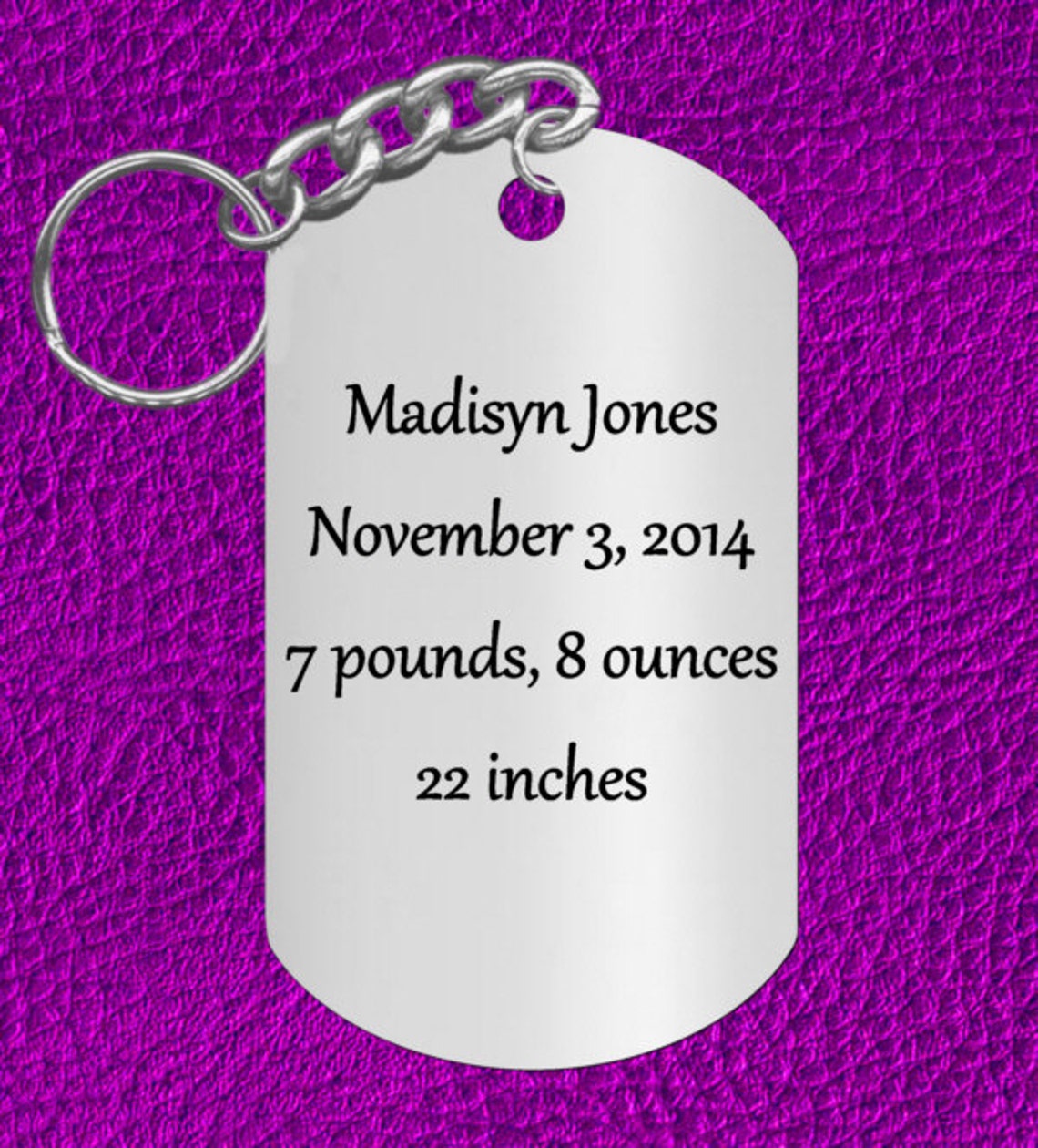 Baby Memento Gift Engraved Photo Keychain Personalized FREE - Etsy