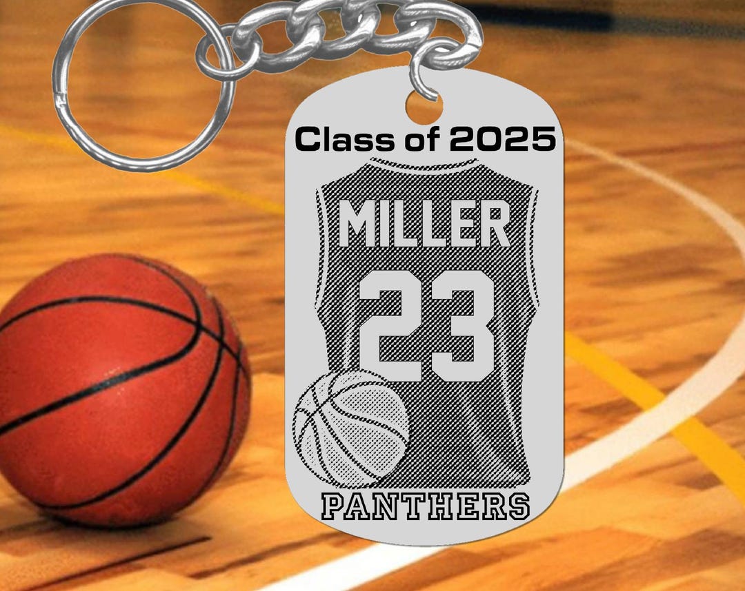 BASKETBALL Player Graduation Keychain or Bag Tag, Personalized FREE ...