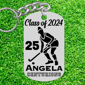 Class Of Field Hockey Player Keychain Gift Personalized FREE - Etsy