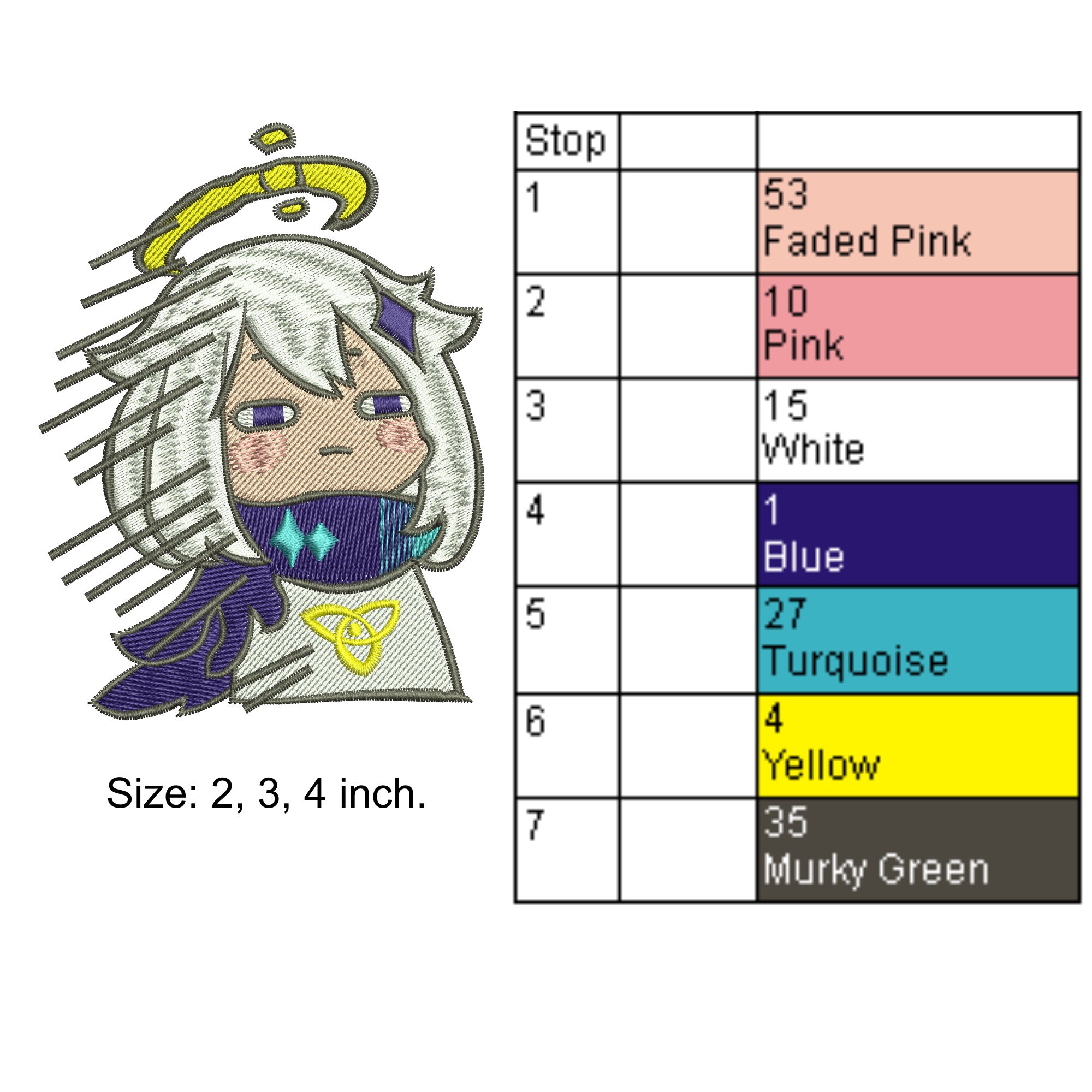 Embroidery Design Paimon genshin Impact INSTANT Download - Etsy Canada