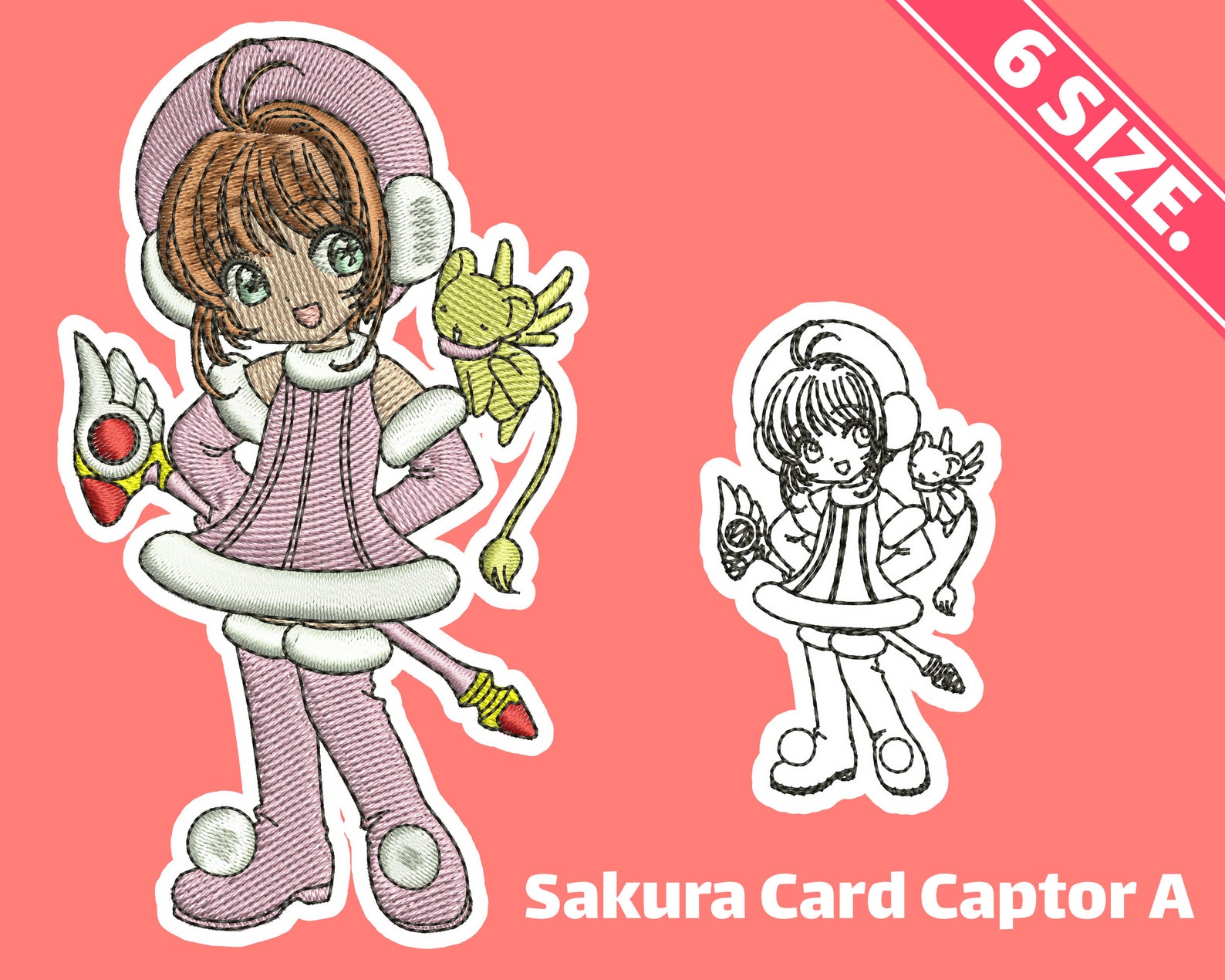 Embroidery Design Sakura Card Captor A INSTANT Download Machine ...