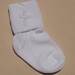 Boys White Nylon Embroidered Cross Socks, Christening Wear, Baptism ...