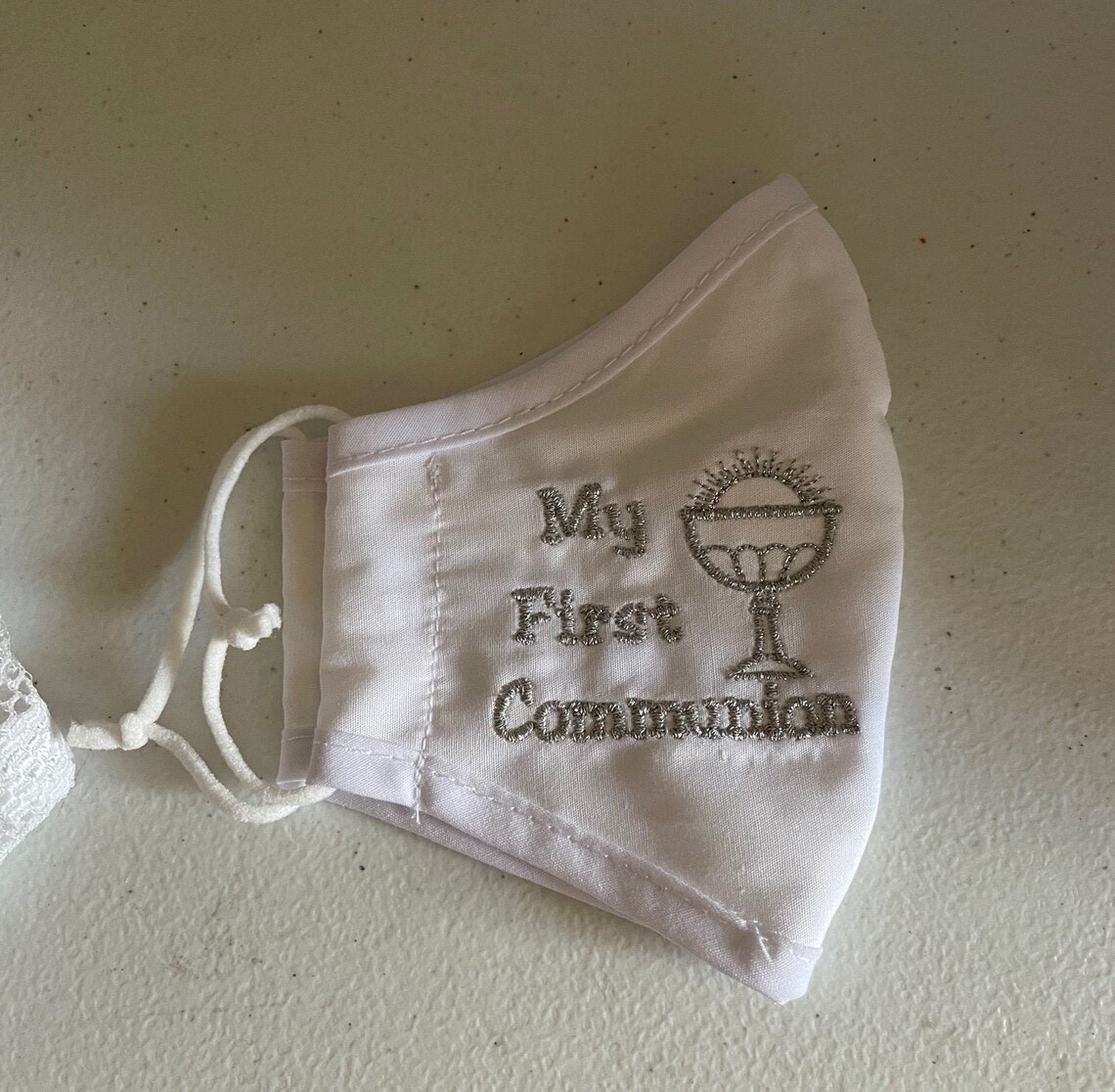 Communion Mask for Boys or Girls With My First Communion Embroidered ...