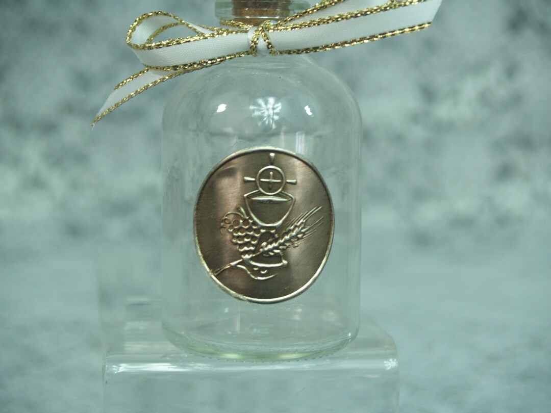 Communion Party Favors Holy Water Bottles With Gold Communion Chalice ...