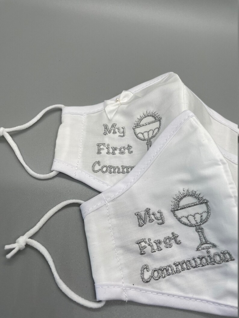 Communion Mask for Boys or Girls With My First Communion | Etsy