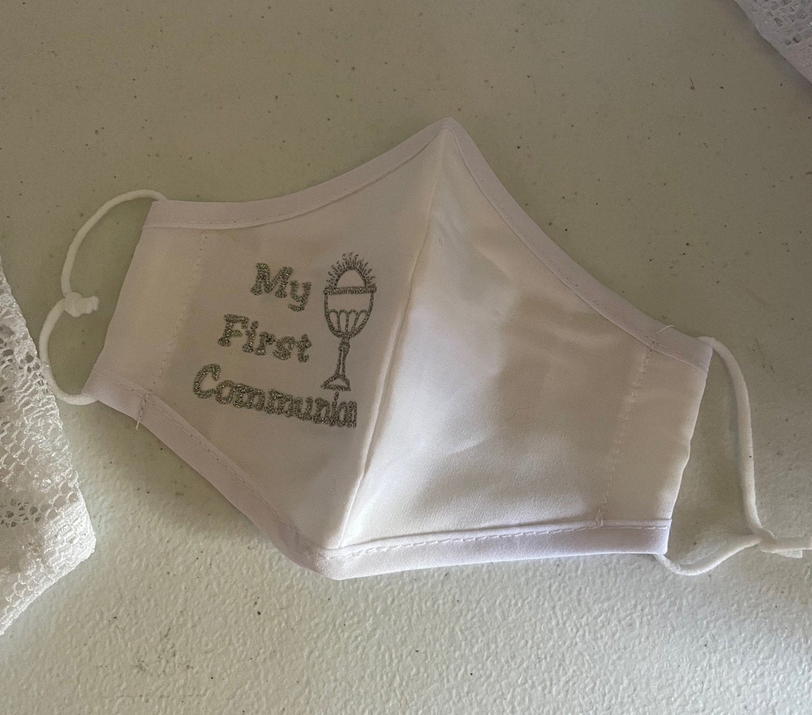 Communion Mask for Boys or Girls With My First Communion | Etsy