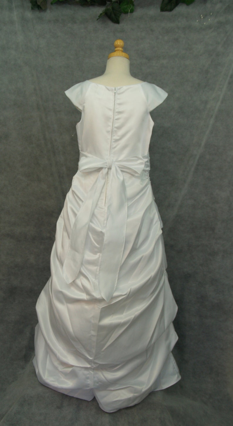 Beautiful First Communion Dresses White Satin Size 14 16 - Etsy