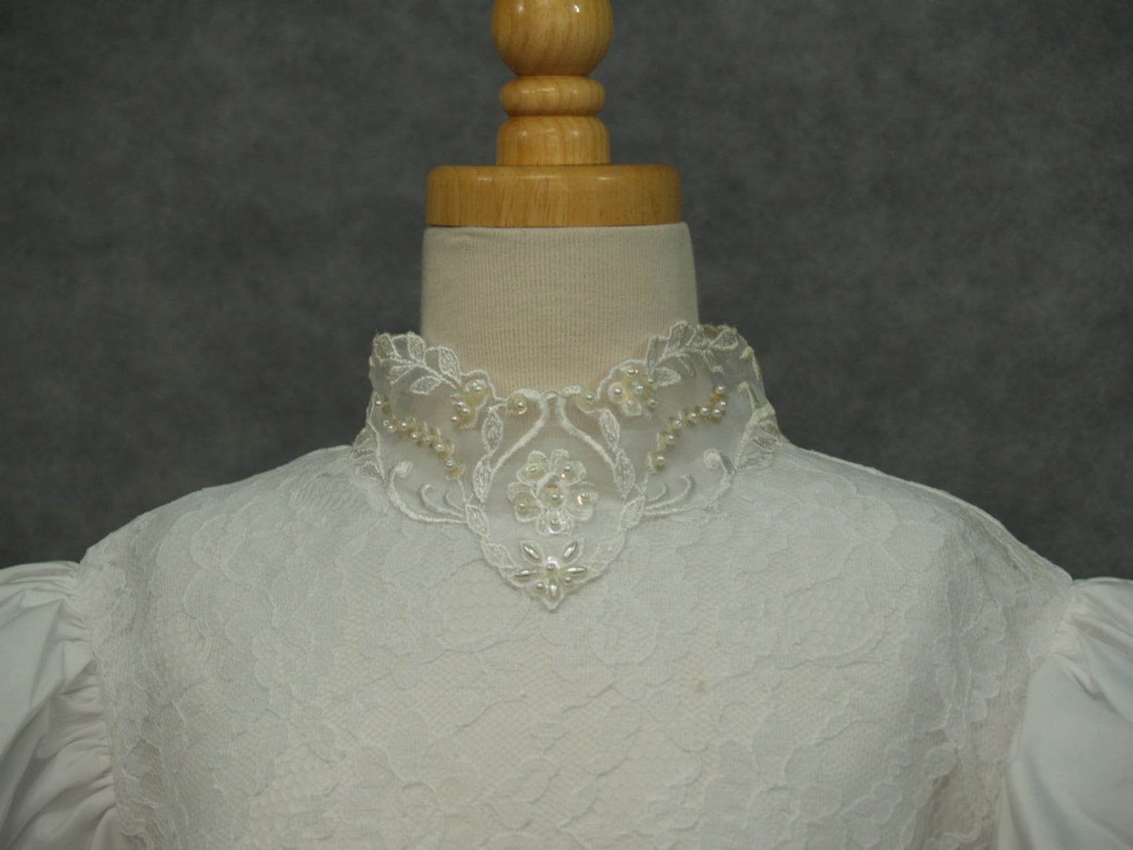 Vintage First Holy Communion Dress White Size 8 1/2 PLUS SIZE Girls ...