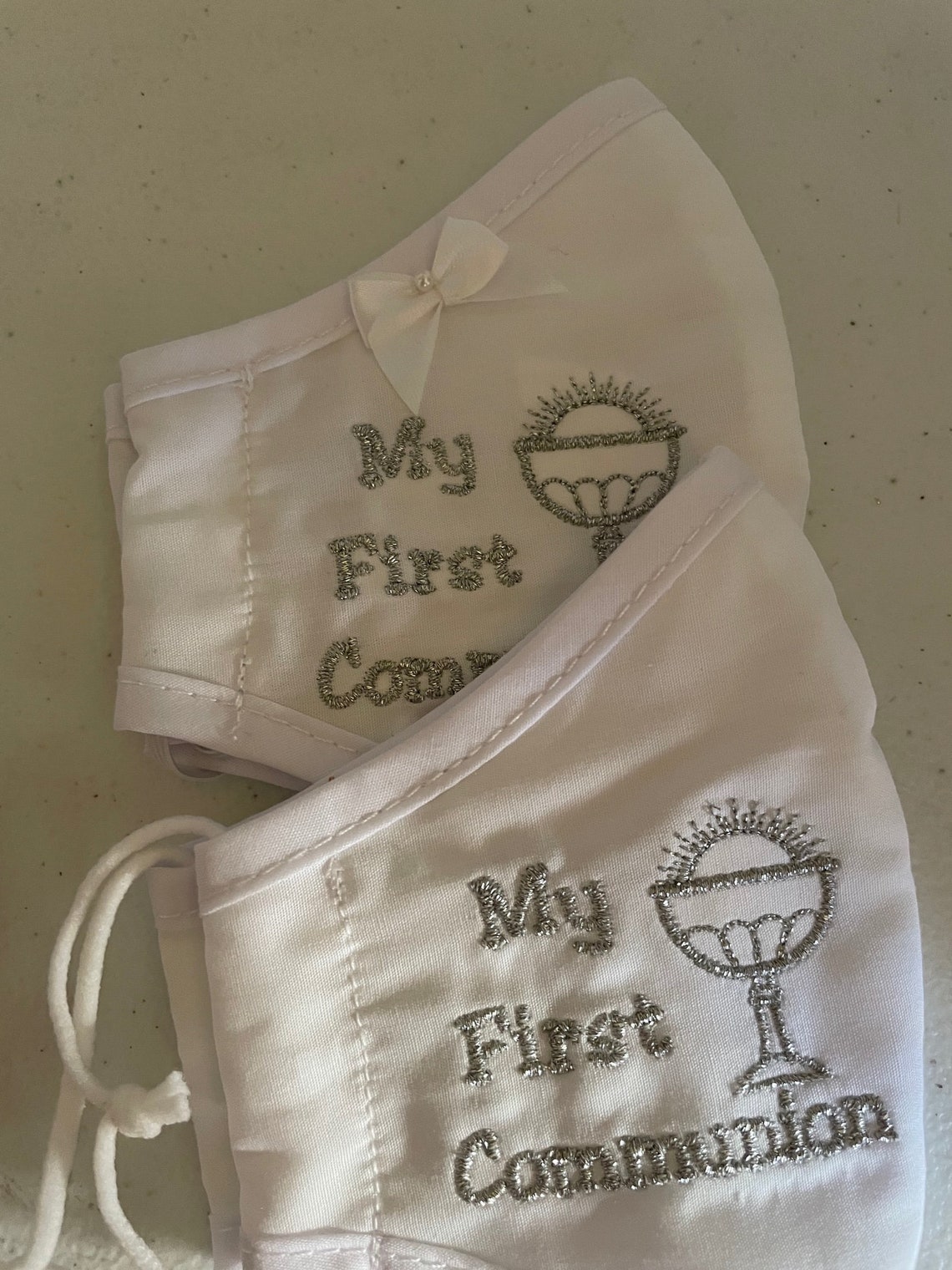 Communion Mask for Boys or Girls With My First Communion Embroidered ...