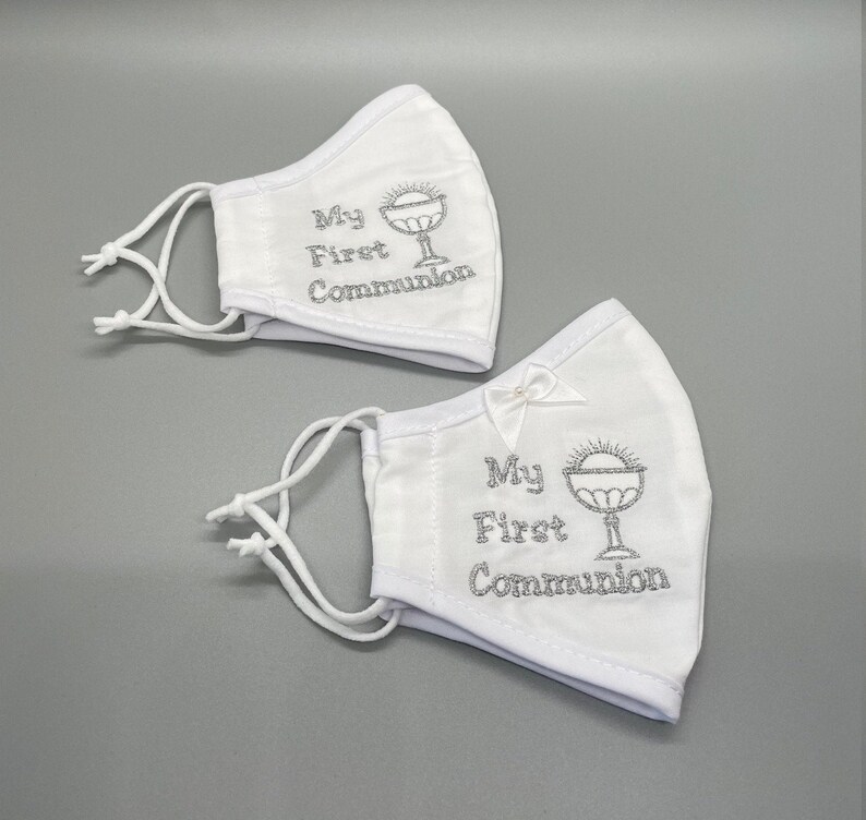 Communion Mask for Boys or Girls With My First Communion | Etsy