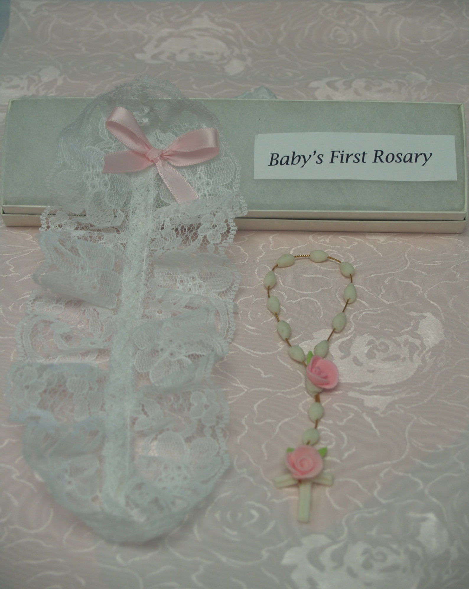Baby First Rosary Handmade Baby Rosarybaby Pink Rosary Gift - Etsy