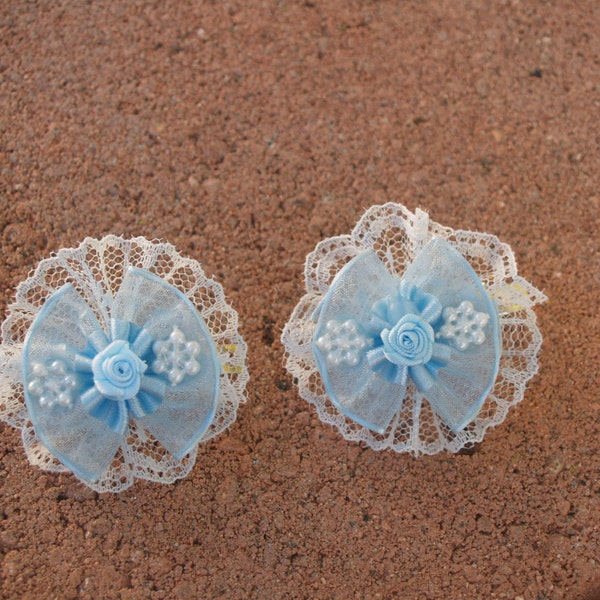 Small Blue Bows - Etsy