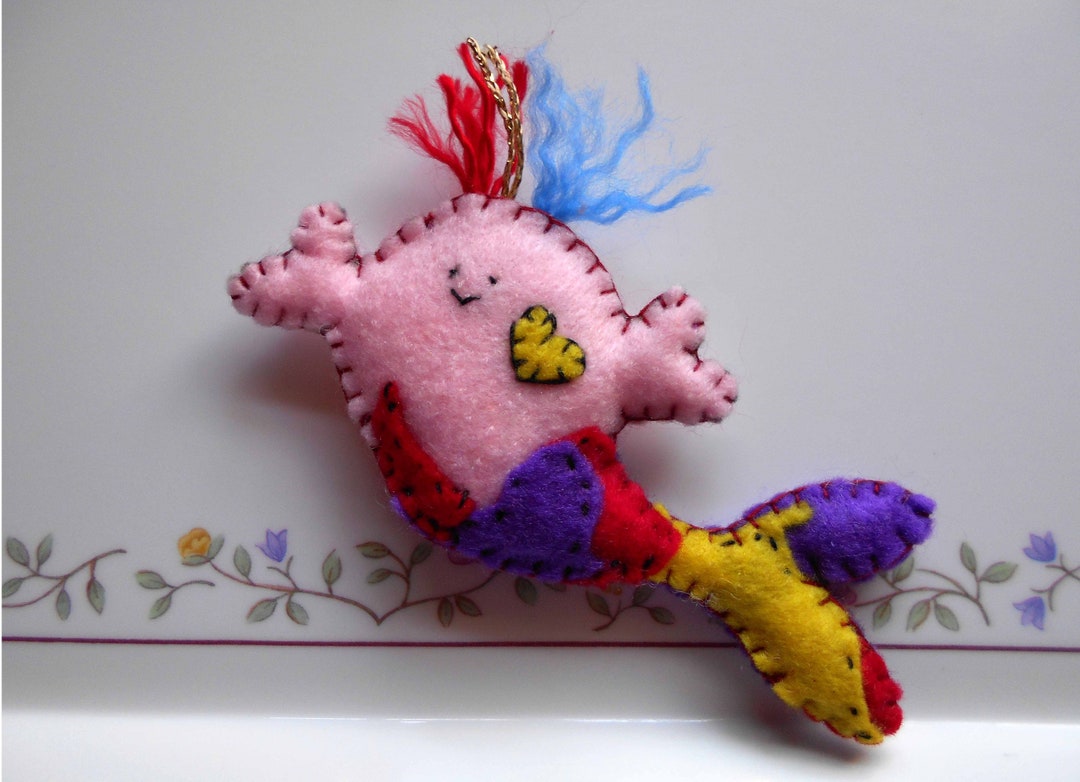 Pocket Hug Mermaid: Felt Worry Pet, Anxiety Gift - Etsy