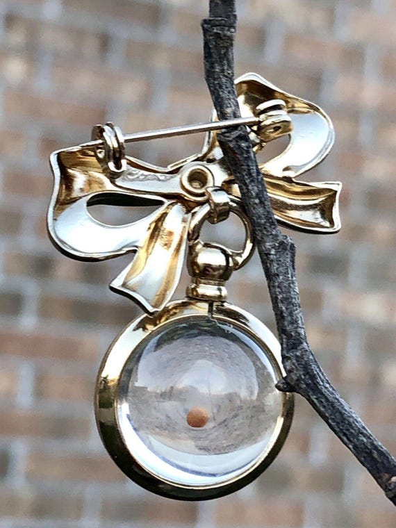 1950s Coro Mustard Seed Of Faith Now Pin Dangle Brooc… - Gem