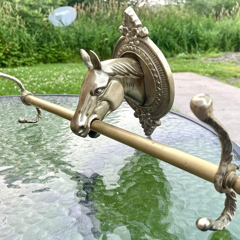 Horse Coat Rack Brass - Etsy