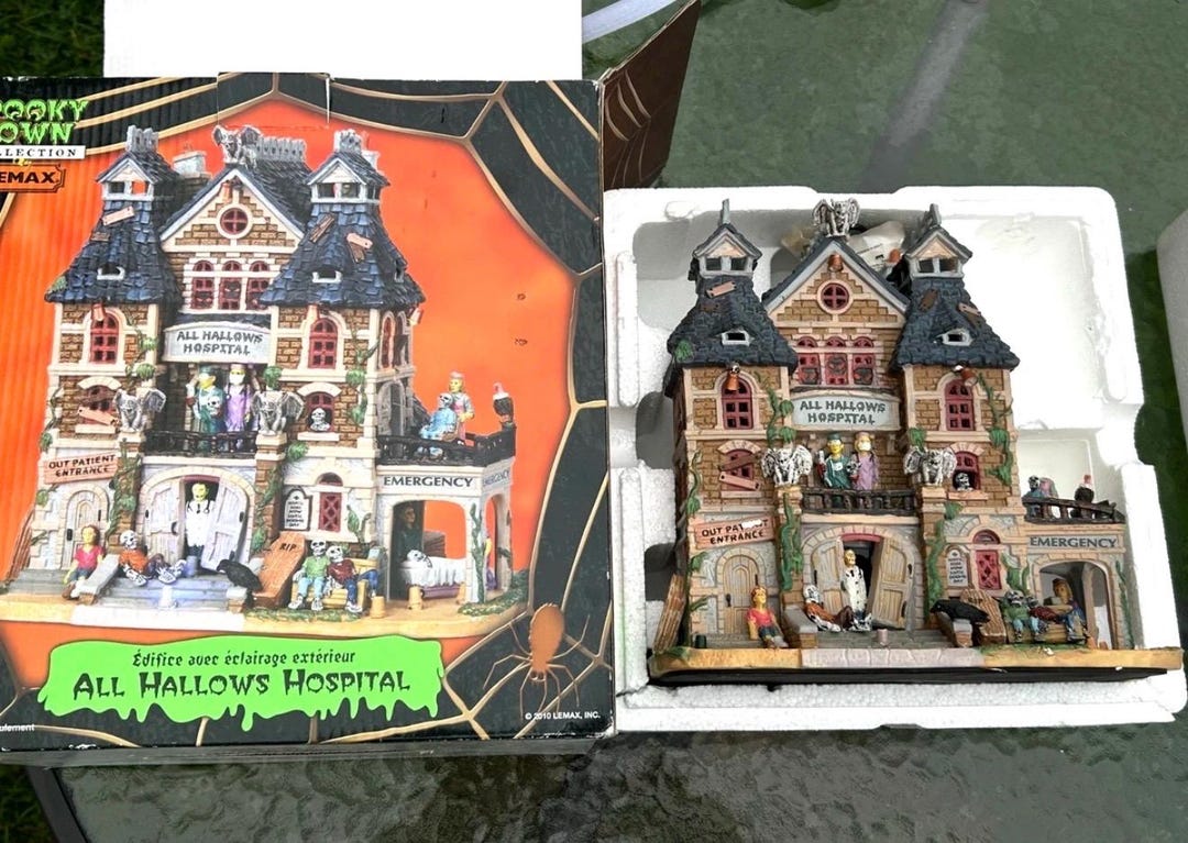 Lemax Spooky Town - All Hallows Hospital - Rare Retired (read) - Etsy