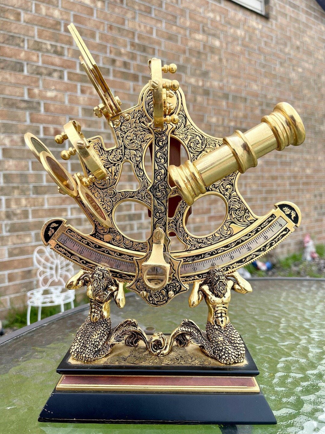 The Noble Collection Maritime Sextant Steampunk Retro US Artist Linda ...