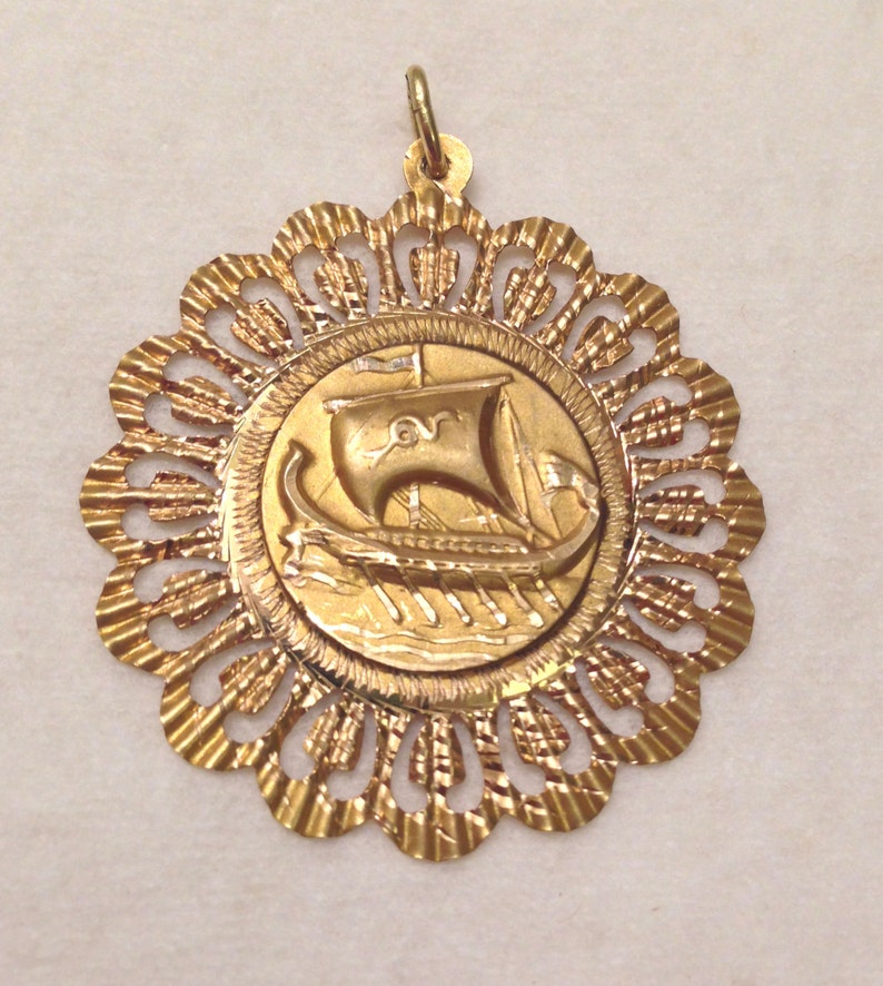 Vintage Handmade European Greek 14k 585 Lace Ancient Greek - Etsy