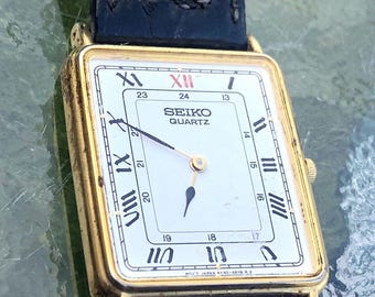 1970s Seiko Tank White Roman Dial - Etsy Canada