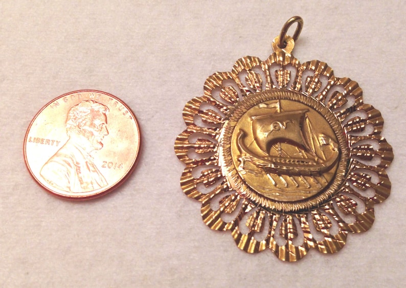 Vintage Handmade European Greek 14k 585 Lace Ancient Greek - Etsy