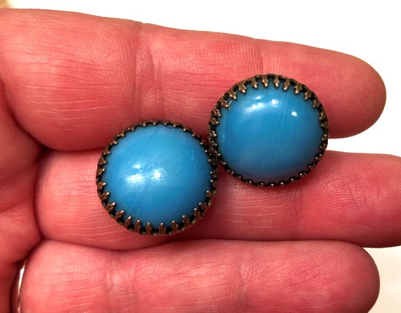 Rare USSR Russian Robin Egg Blue Turquoise 875 Sterli… - Gem