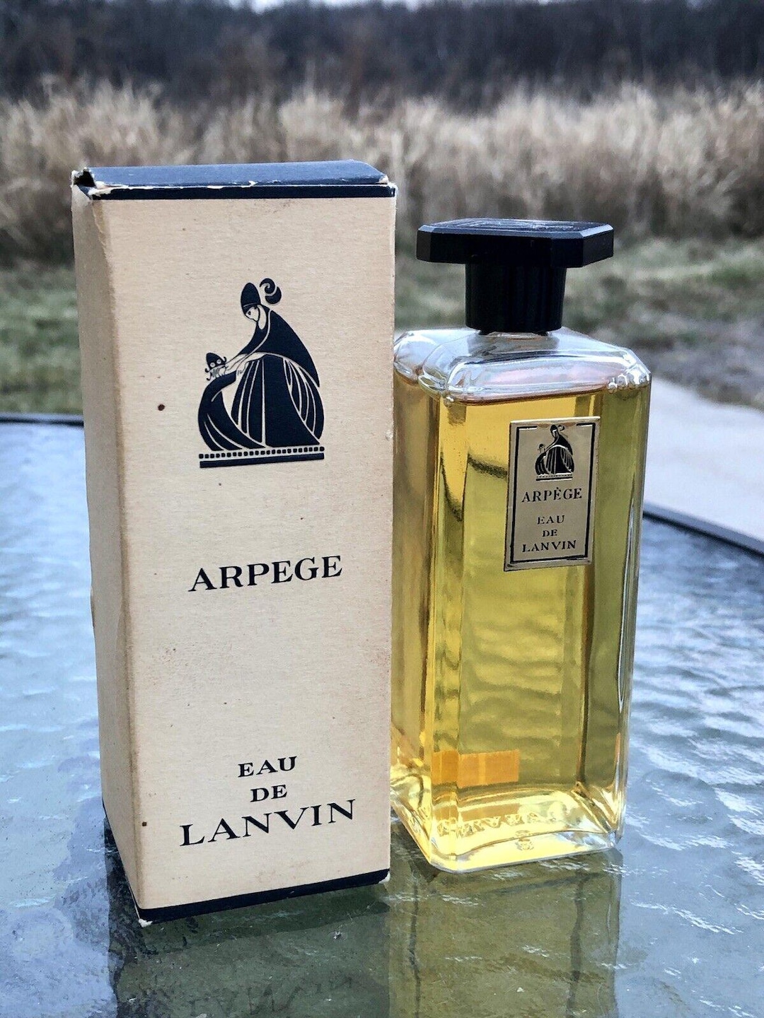 Vintage 60s Arpege Eau De Lanvin Parfum No. 815 Full Bottle Box 4 Fl ...