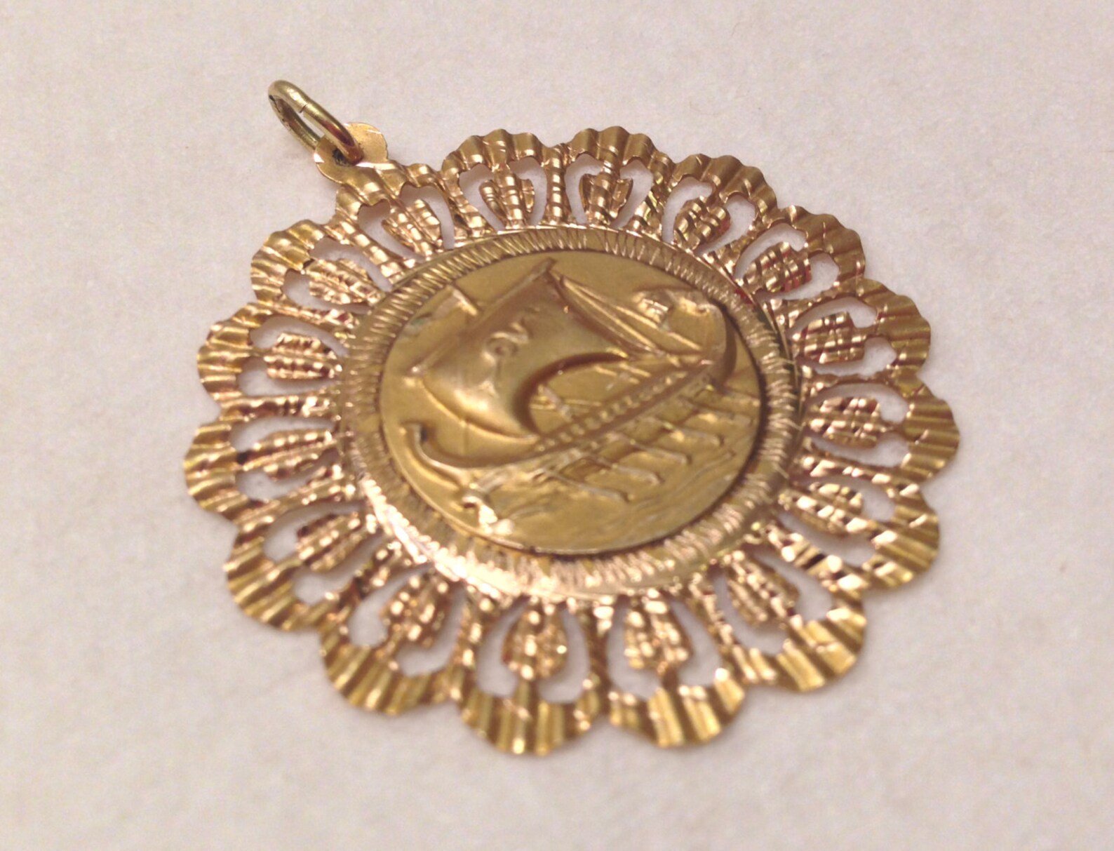 Vintage Handmade European Greek 14k 585 Lace Ancient Greek - Etsy