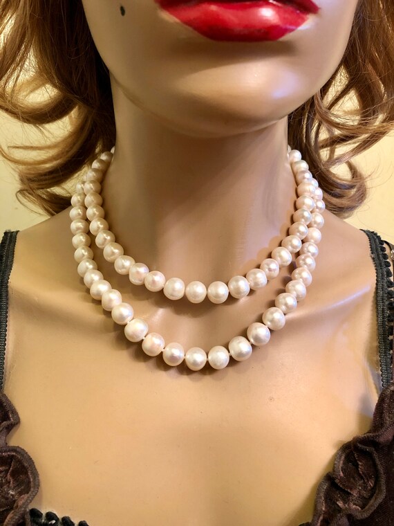 Luxurious Rare Large Double Strand Freshwater Pearl N… Gem