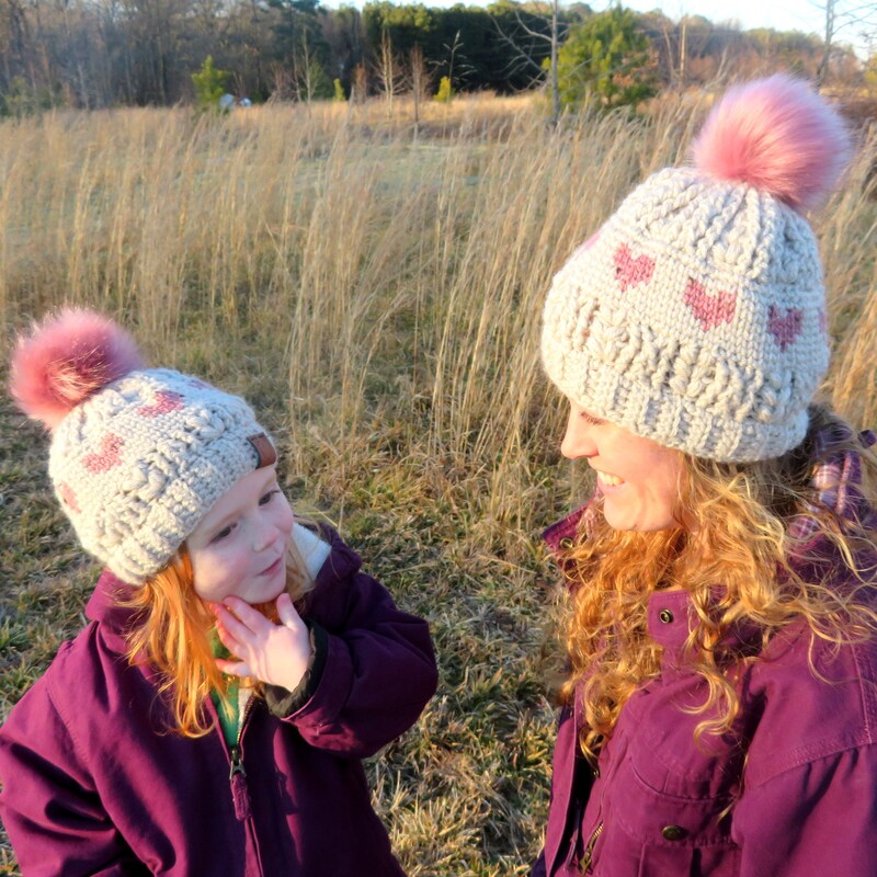 Crochet Heart Hat - Etsy