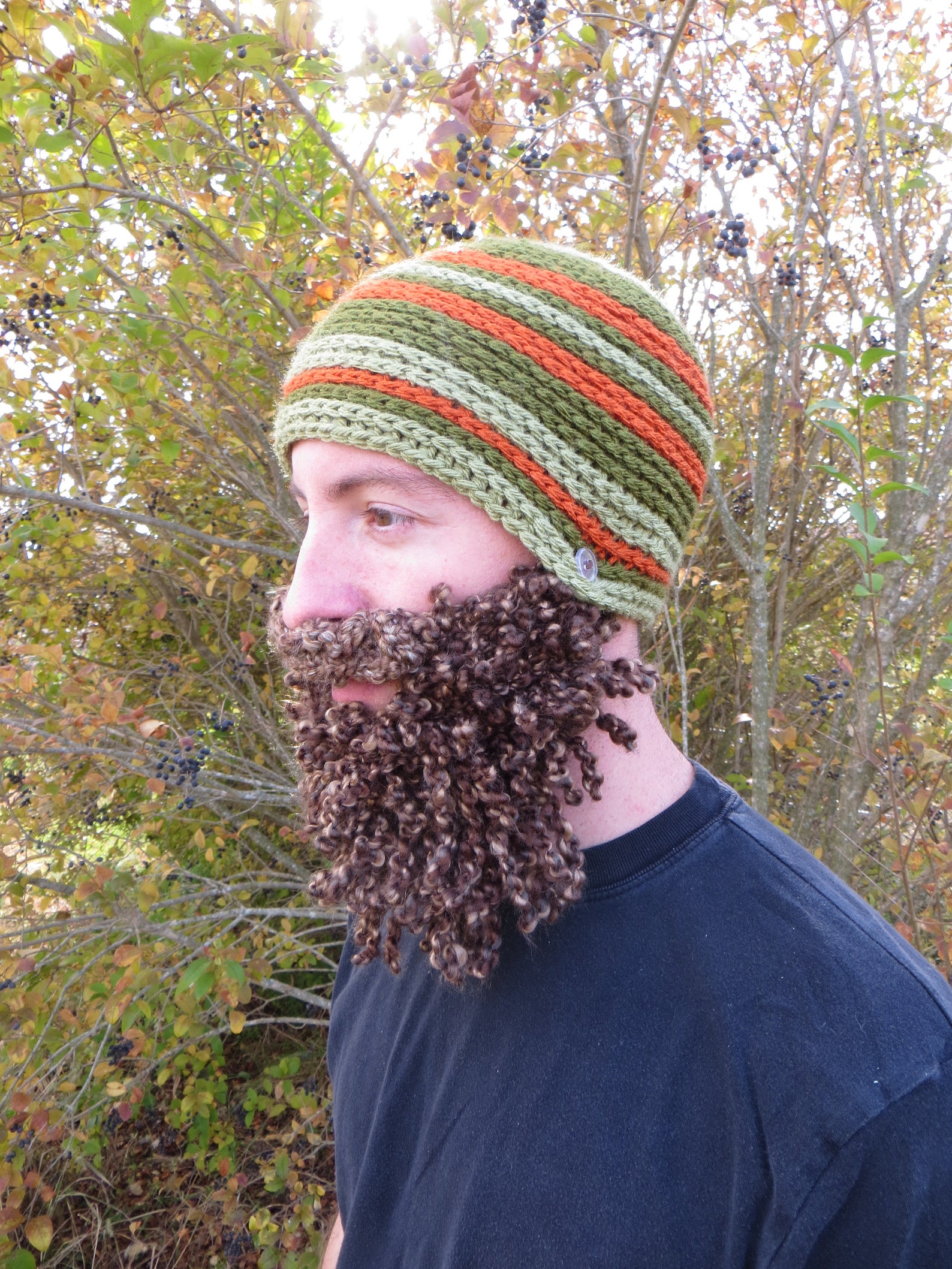 Crochet PATTERN - Mountain Man Beard | Beard Pattern | Crochet Beard ...