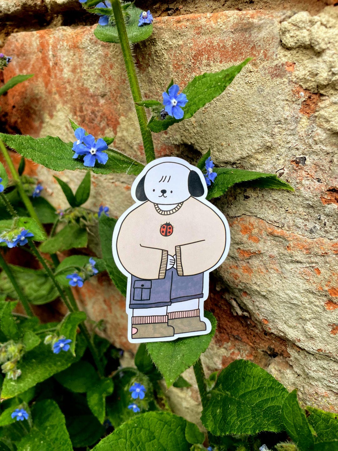 Shy Sticker - Etsy