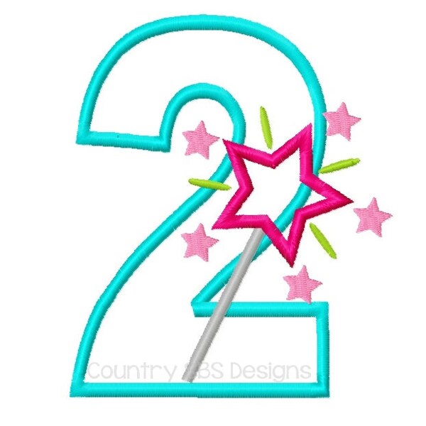 Princess Number Embroidery Design - Etsy